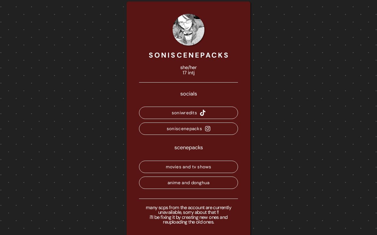 soniscenepacks